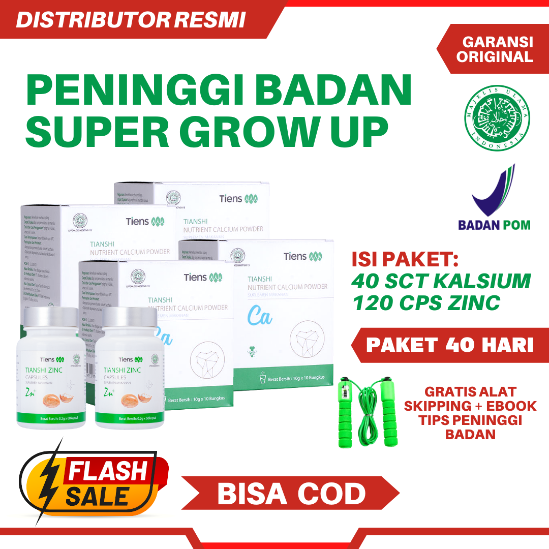 Super Grow Up Original Asli 40 Hari | Susu Tinggi Badan Anak Remaja ...