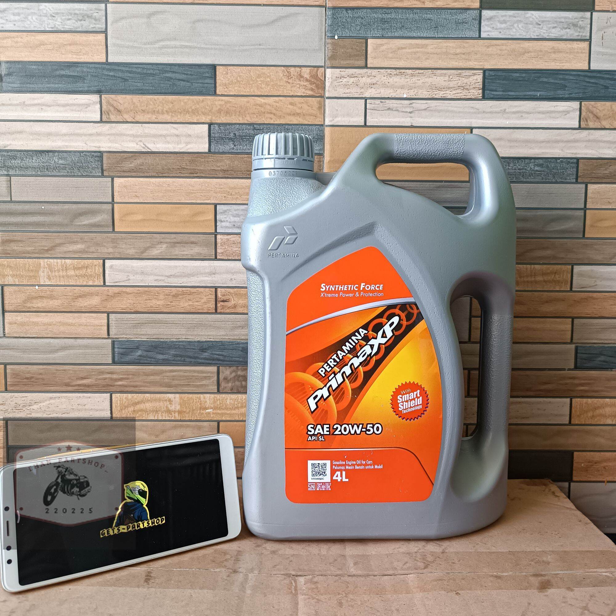 OLI MOBIL PERTAMINA PRIMA XP SAE 20W-50 4 LITER | Lazada Indonesia