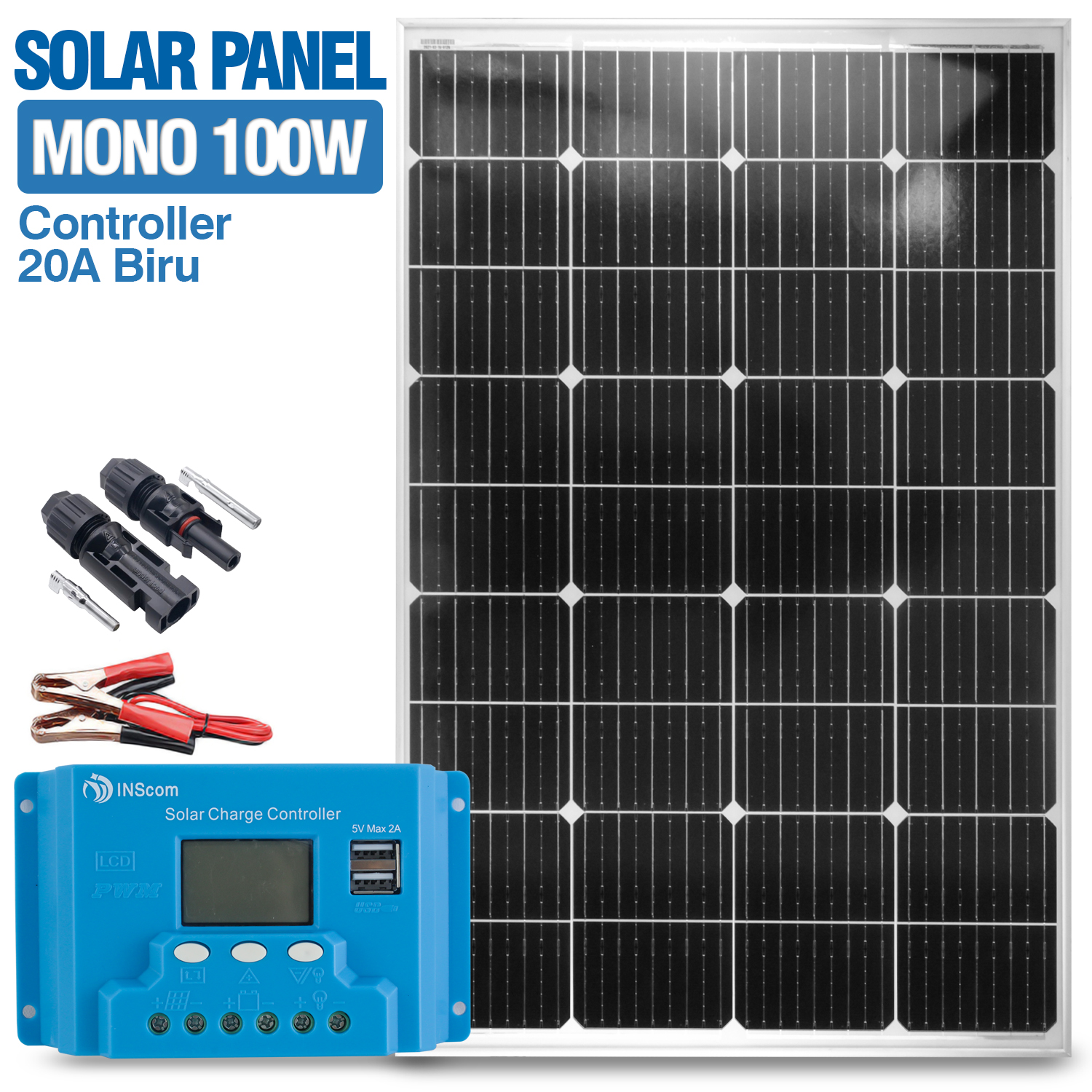 Solar Photovoltaic Module Panel Surya Solar Panel mono 100 Watt Dengan ...