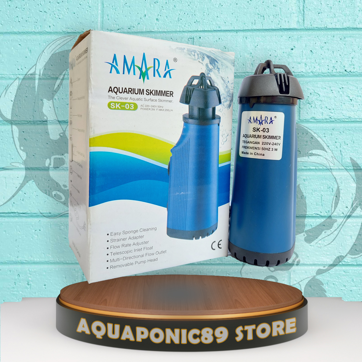 Skimmer Aquarium Amara SK 03 Penyedot Kotoran Minyak Untuk Akuarium 30 ...