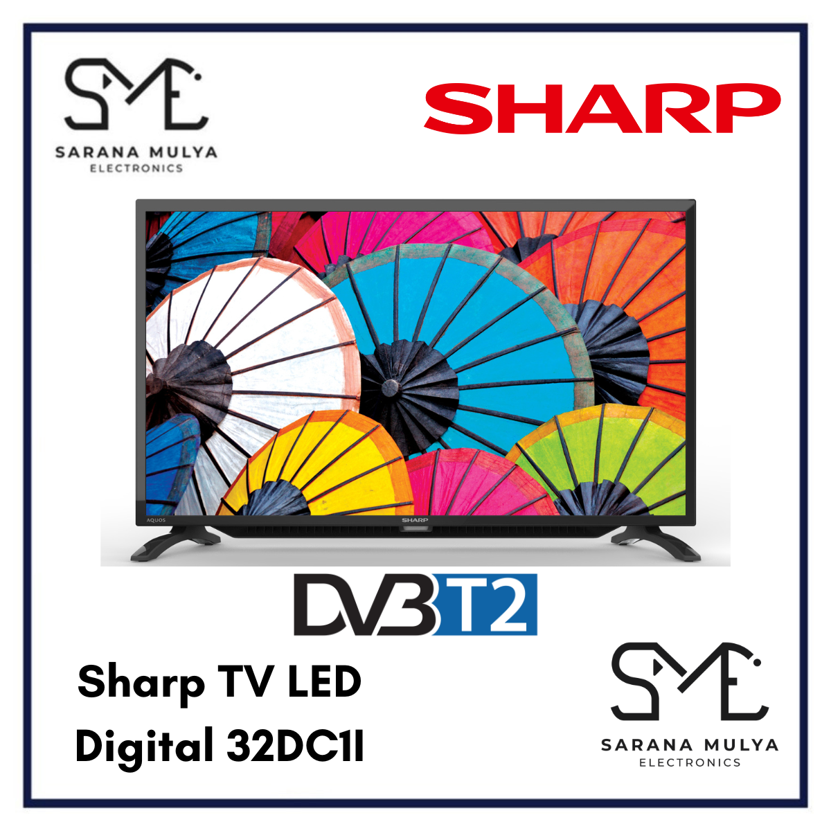 SHARP TV LED DIGITAL 32DC1I - 32INCH DIGITAL TV | Lazada Indonesia