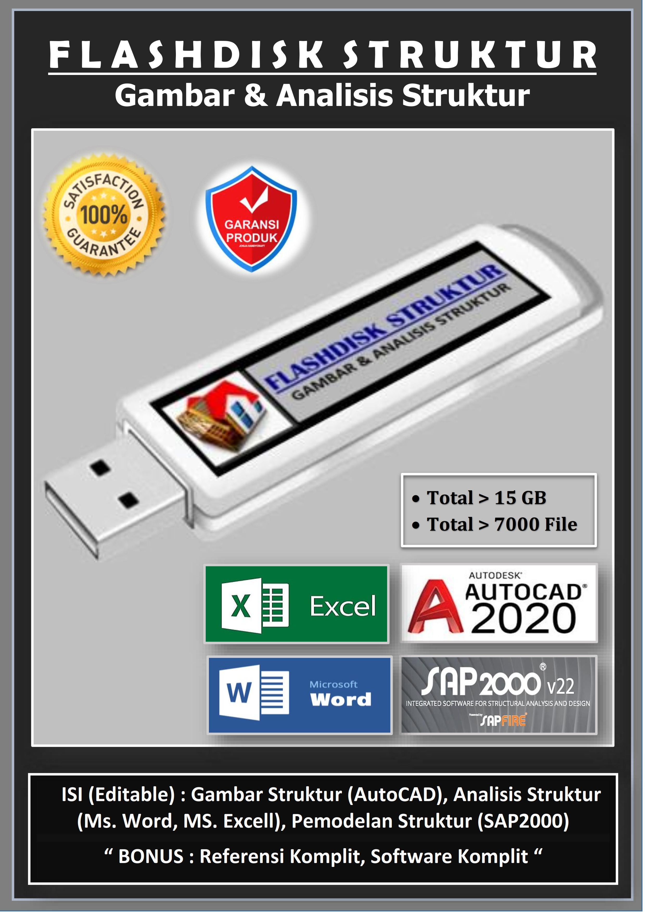FLASHDISK GAMBAR & PERHITUNGAN STRUKTUR BANGUNAN LENGKAP (+ BONUS ...