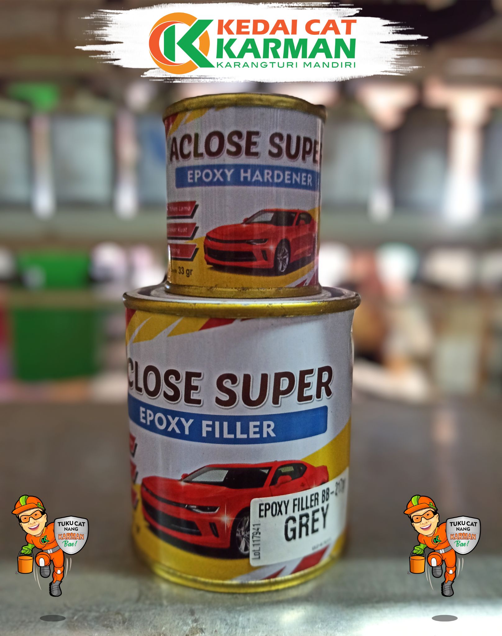 EPOXY DNT 1 KG CAT DASAR - CAT DASAR ANTI KARAT CAT EPOXY MOBIL MOTOR ...