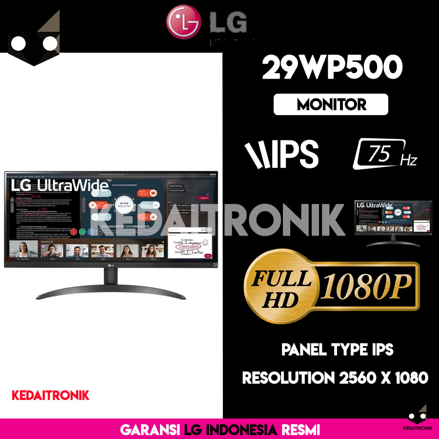 LED Monitor LG 29WP500 29" UltraWide IPS 75Hz FHD HDMI - LG 29WP500 ...