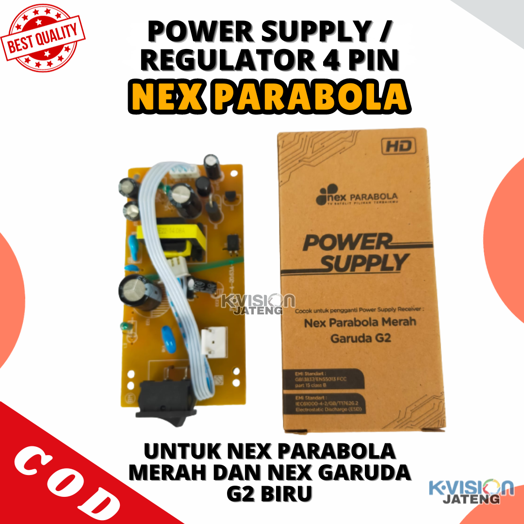 REGULATOR / POWER SUPPLY / PSU UNTUK RECEIVER NEX PARABOLA MERAH DAN ...
