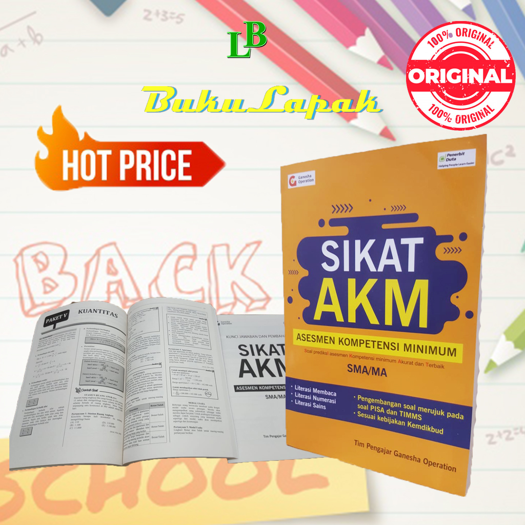 Buku AKM SMA MA Asesmen Kompetensi Minimum SIKAT AKM | Lazada Indonesia