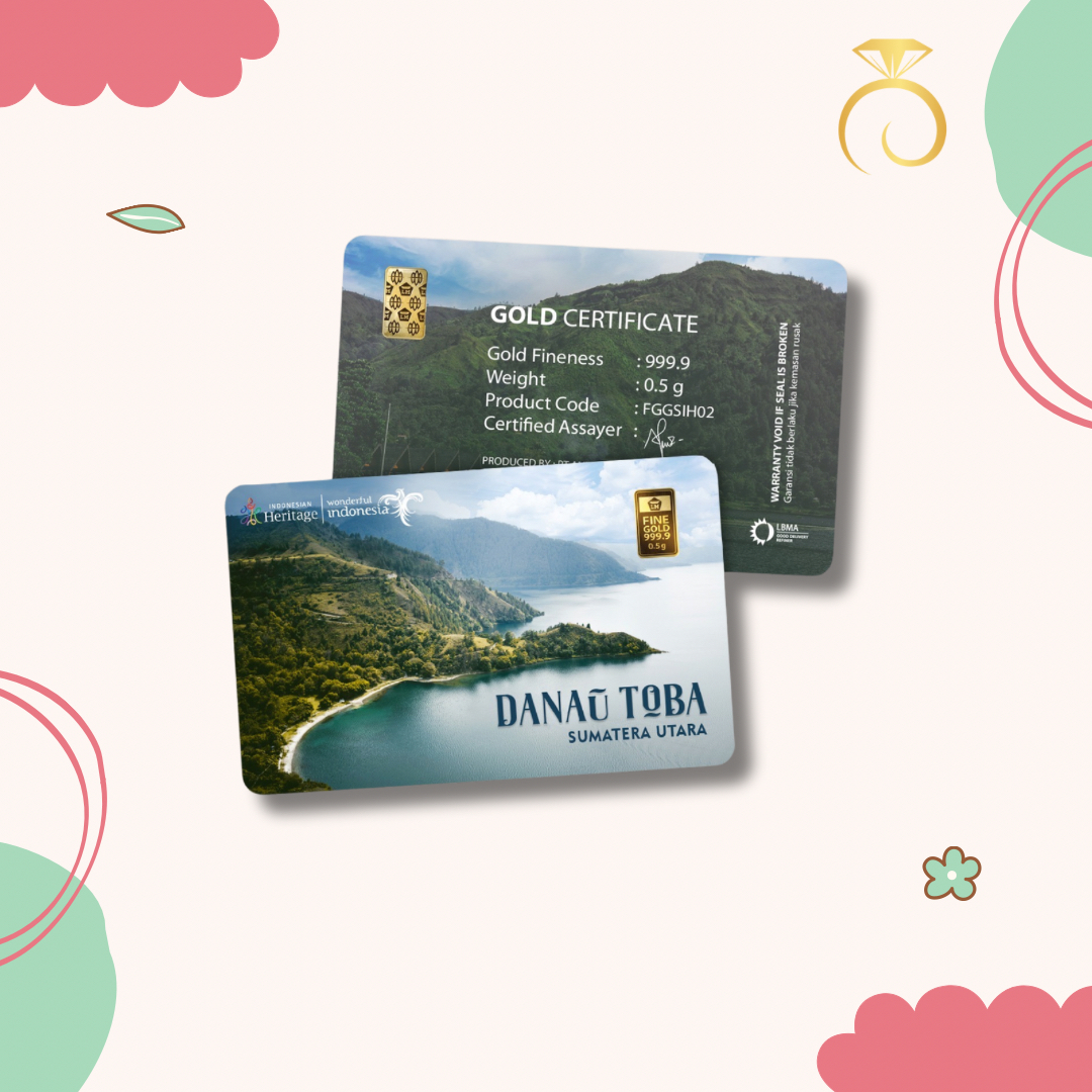 LOGAM MULIA Gift Series 0,5 gram - LM ANTAM - EMAS BATANGAN KEPINGAN 0 ...