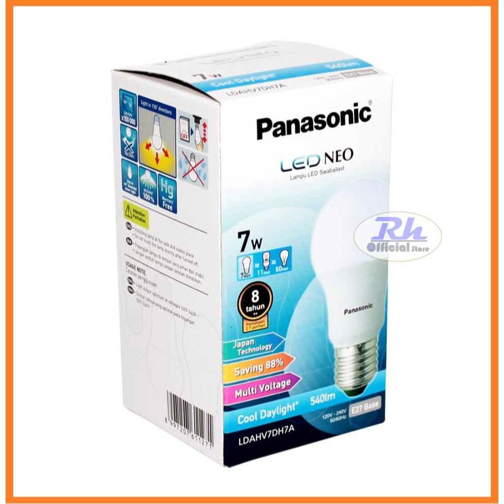 Lampu LED Panasonic Neo Cooldaylight 7 Watt | Lazada Indonesia