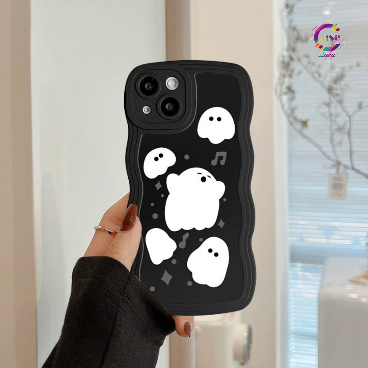 CL Softcase gelombang motif ghost SS816 casing hp untuk XIAOMI REDMI A1 PLUS 4A 6A 8A PRO POCO ...