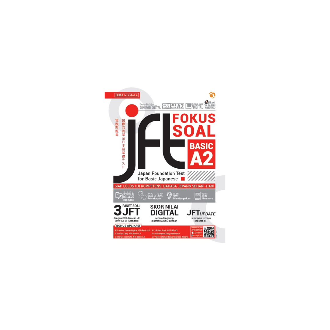 Buku FOKUS SOAL JFT BASIC A2, Buku Bahasa Jepang, Buku Soal JFT - Genta ...