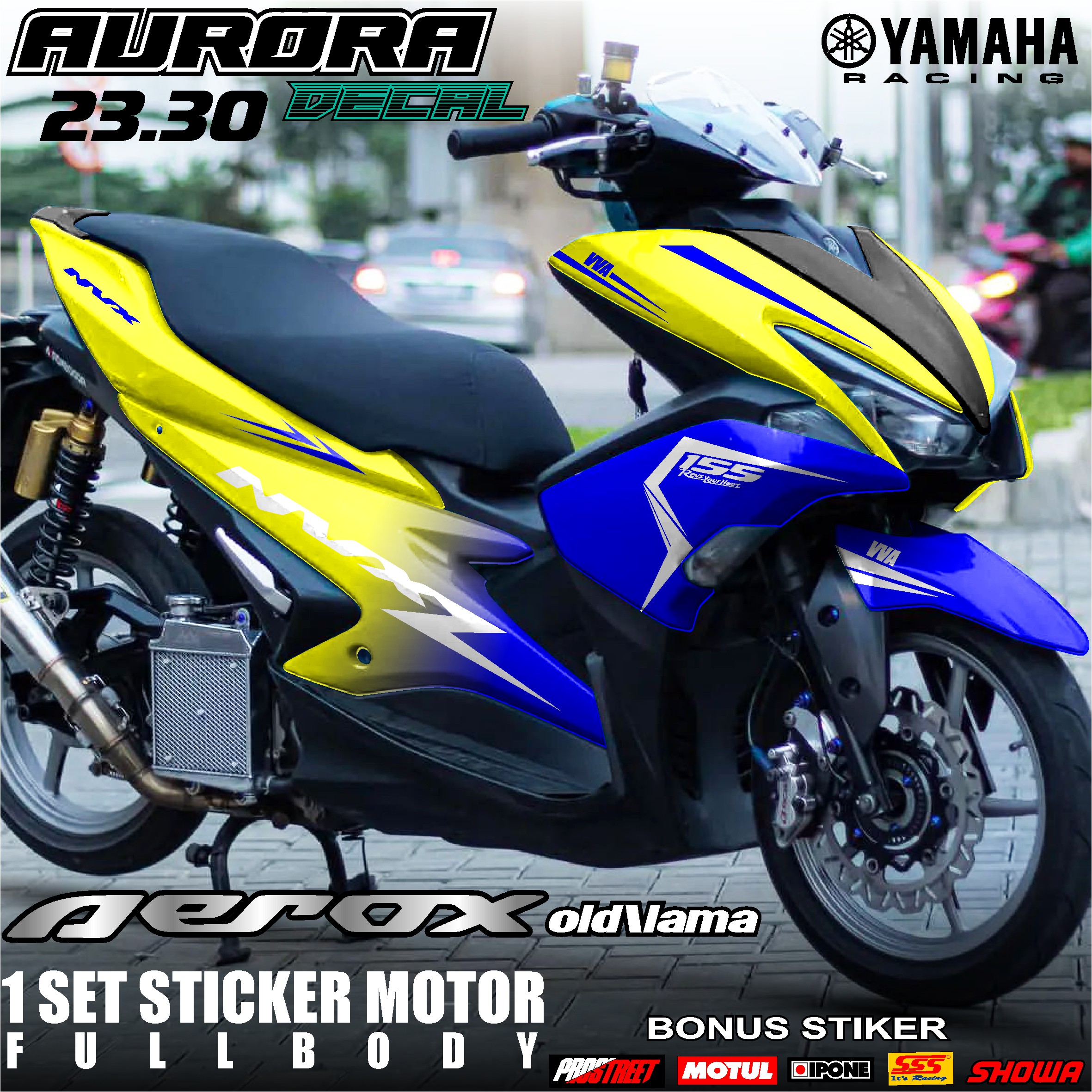 COD Decal Dekal Sticker Stiker Aerox 155 OLD/LAMA FULL BODY DESIGN NVX ...