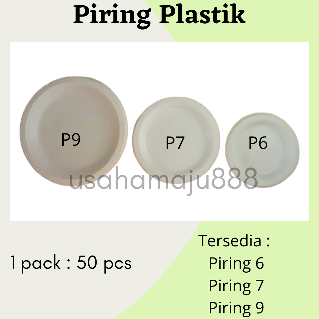 Piring Plastik Ukuran S (6 inch) Kecil Piring Kue Sekali Pakai | Lazada ...