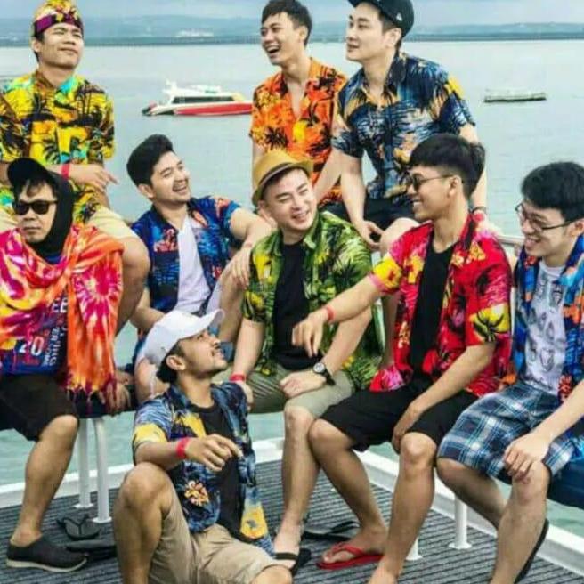 BAJU PANTAI KEMEJA PANTAI WANITA DAN PRIA KEMEJA HAWAII BAJU SERAGAM ...