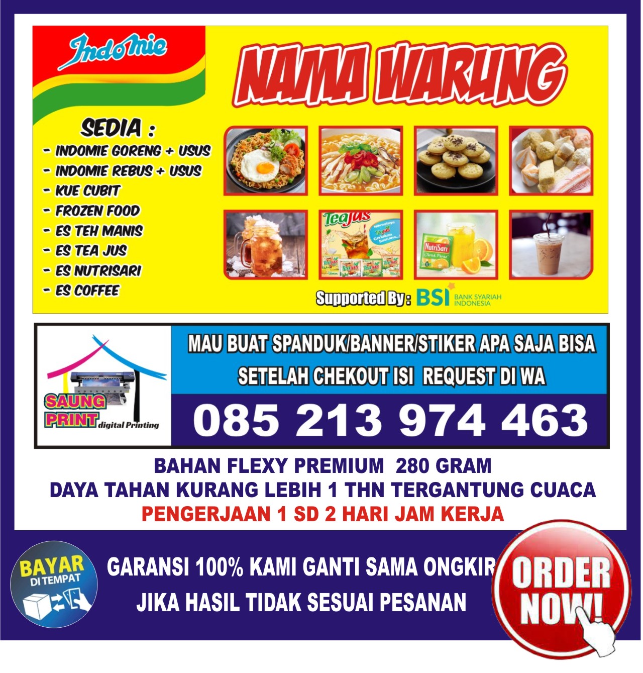 Spanduk Warmindo Kekinian | Baner Warmindo Bisa Custom Desain Suka-suka ...