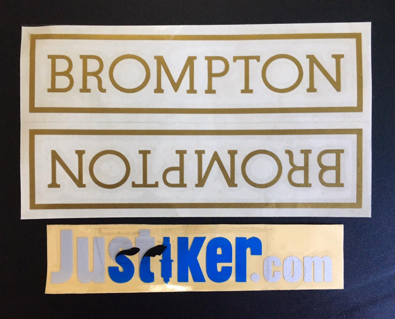 Sticker Sepeda Lipat Brompton Frame Sticker Logo. Sticker Brompton ...