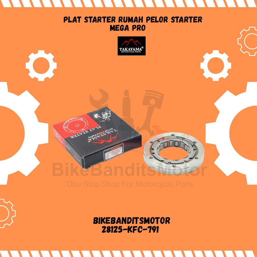 Plat Starter / Rumah Pelor Starter / One Way Starter Mega Pro / TIger N ...