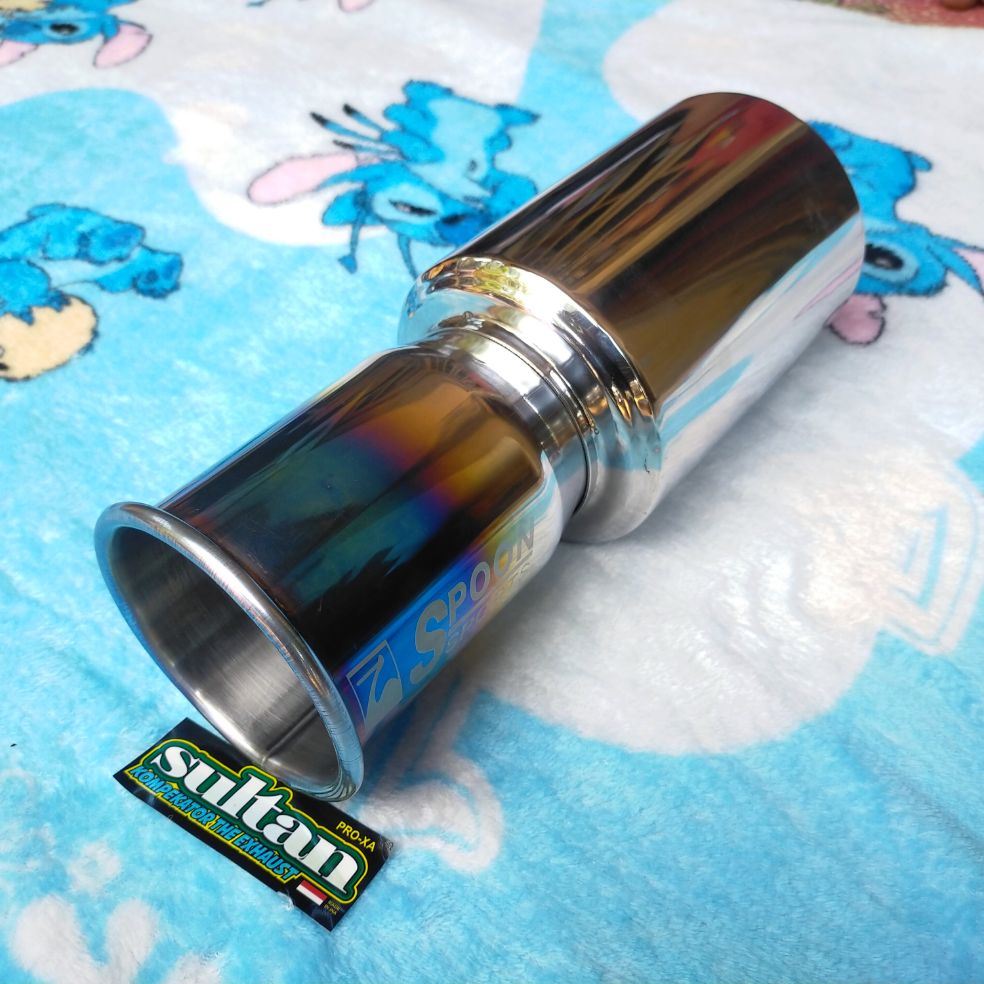 Kenalpot racing mobil spoon sport pelangi | Lazada Indonesia