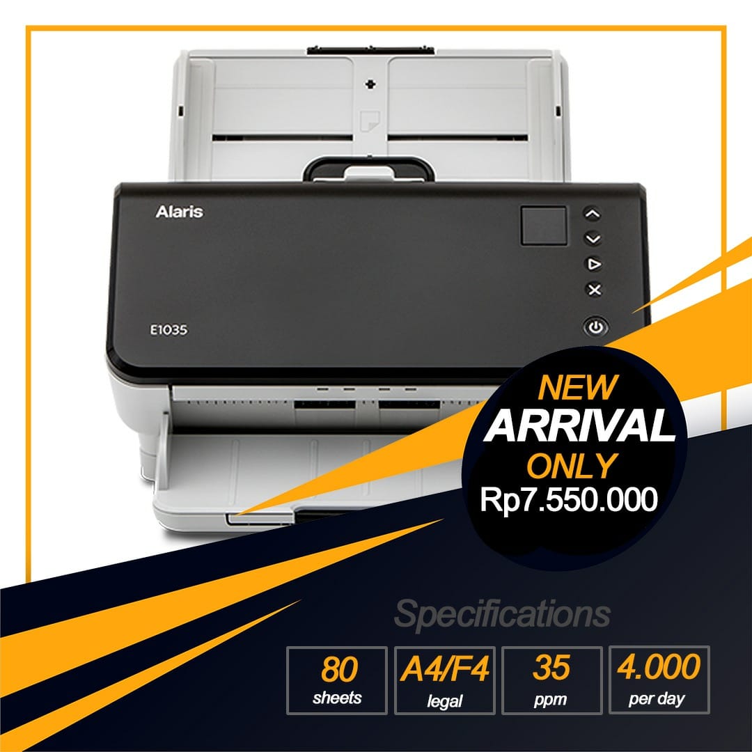 Scanner Kodak Alaris E1035 / scanner dokumen / scanner F4 A4 Legal ...