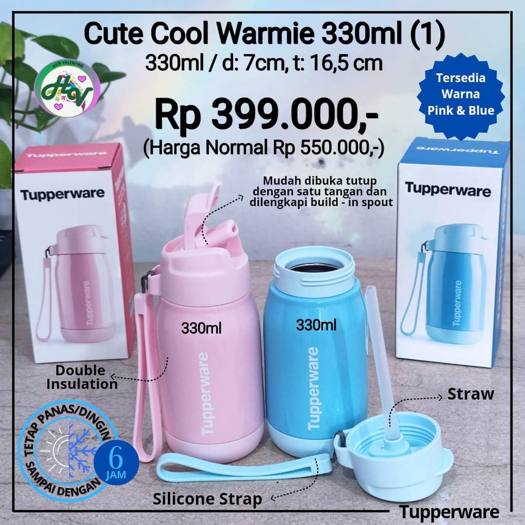 Tupperware Cute Cool Warmie 330ml | Lazada Indonesia