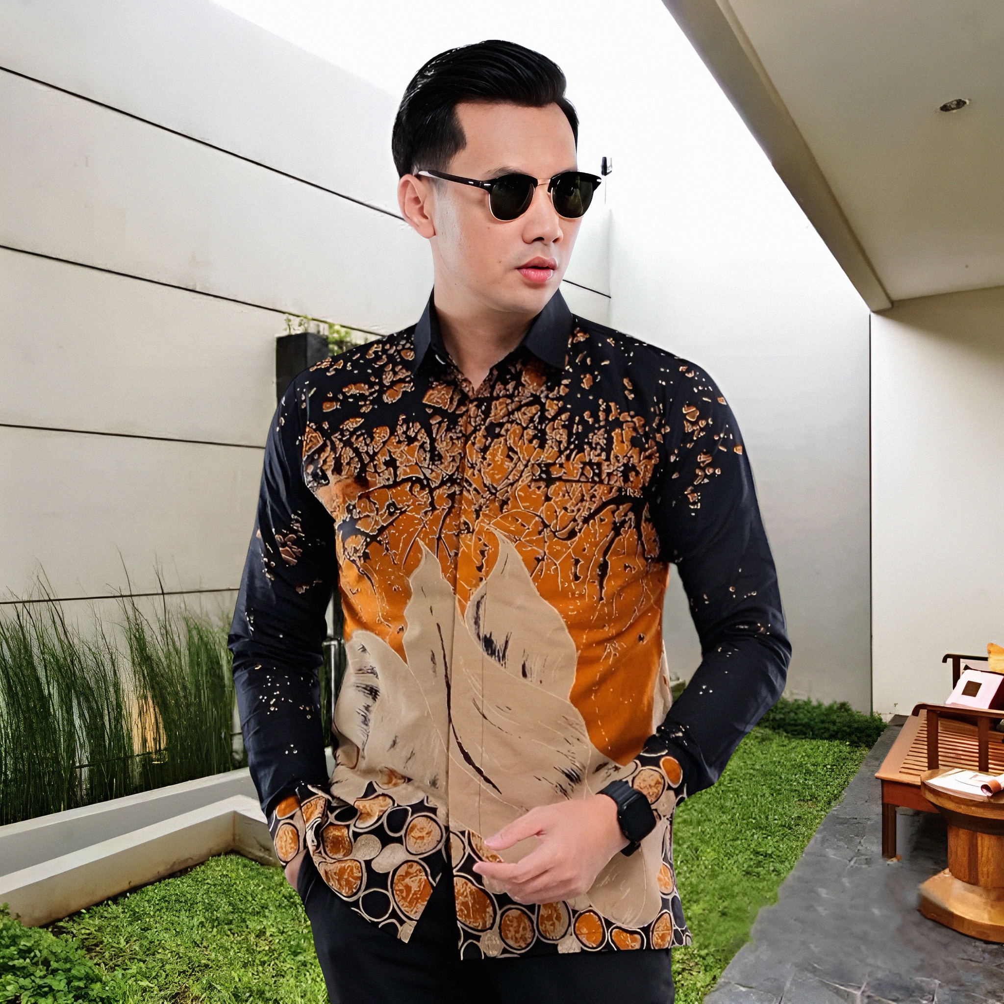 Kemeja Batik Mewah Pria Lengan Panjang Premium Terbaru | Lazada Indonesia