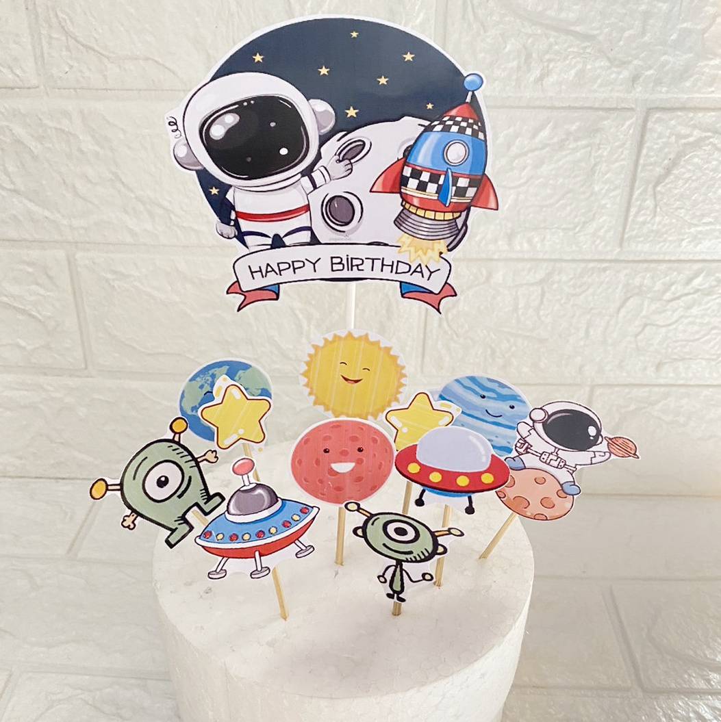 Topper Ulang Tahun Astronot / Topper Cake Luar Angkasa | Lazada Indonesia