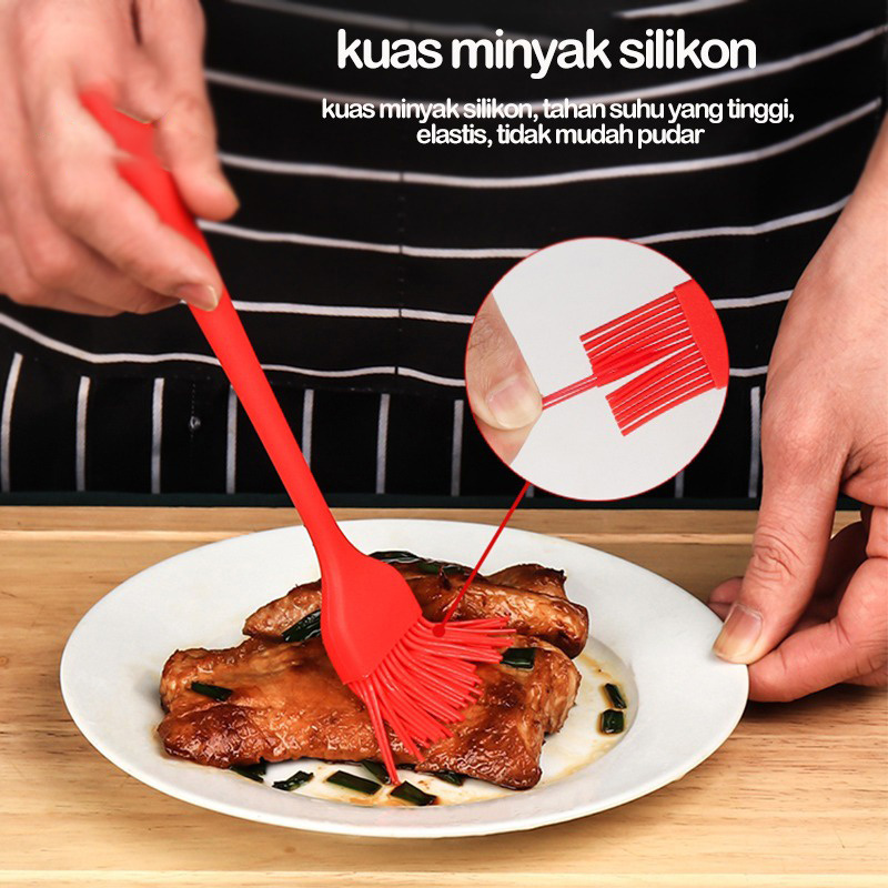 ZOWOKI Spatula Set Alat Masak 5 In 1 Sutil Scrap Kocokan Silicone ...