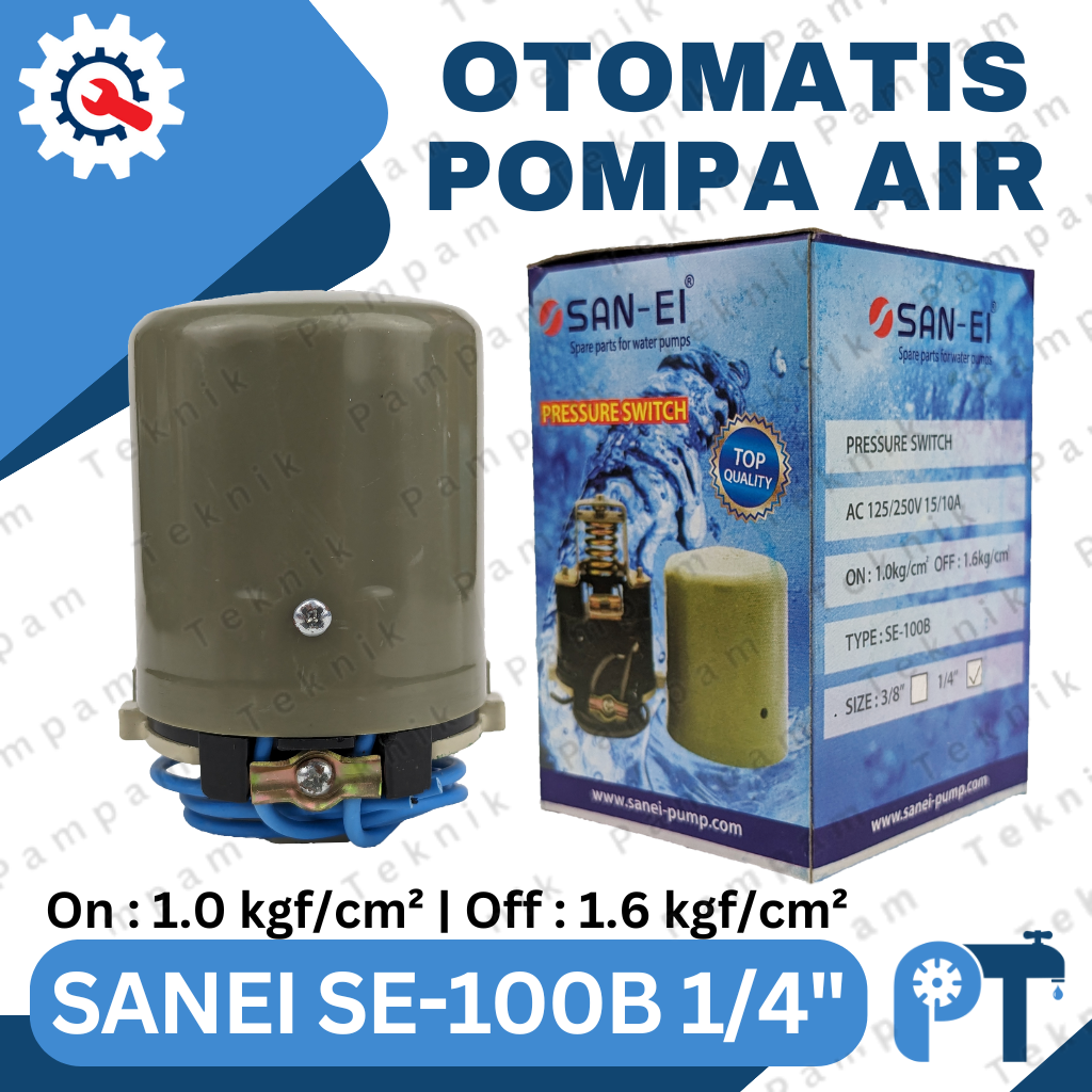 Otomatis Sanei 1/4 inch - Pressure switch pompa air San ei drat dalam 1/4" | Lazada Indonesia