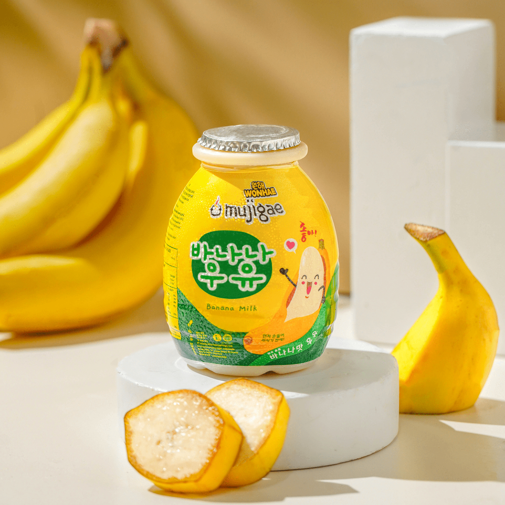Banana Milk Original 250 mL Minuman Susu Rasa Pisang Korea Halal ...