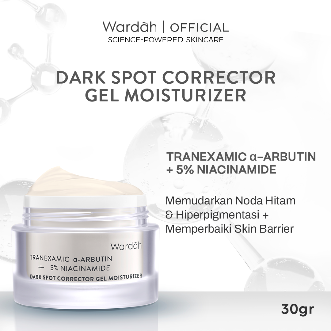Wardah Gel Moisturizer Series 30 g - Tranexamic Alpha Arbutin, Cica Complex + Panthenol Ceramide ...