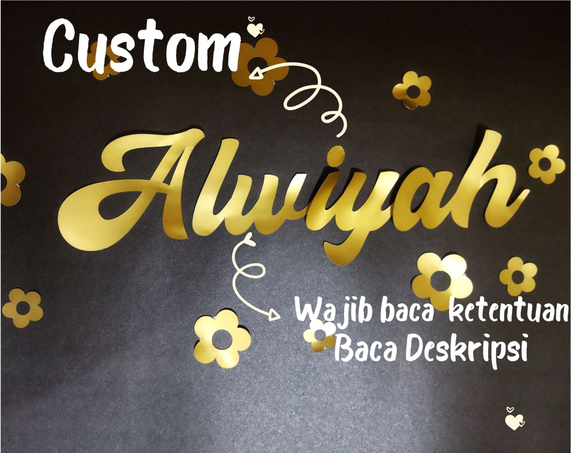 15cm Tulisan Backdrop dekorasi Banner acara Pesta Custom Engagement ...