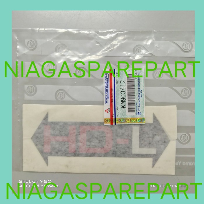 STICKER HDL - KM903412 MITSUBISHI ORIGINAL STIKER LABEL HD-L | Lazada ...