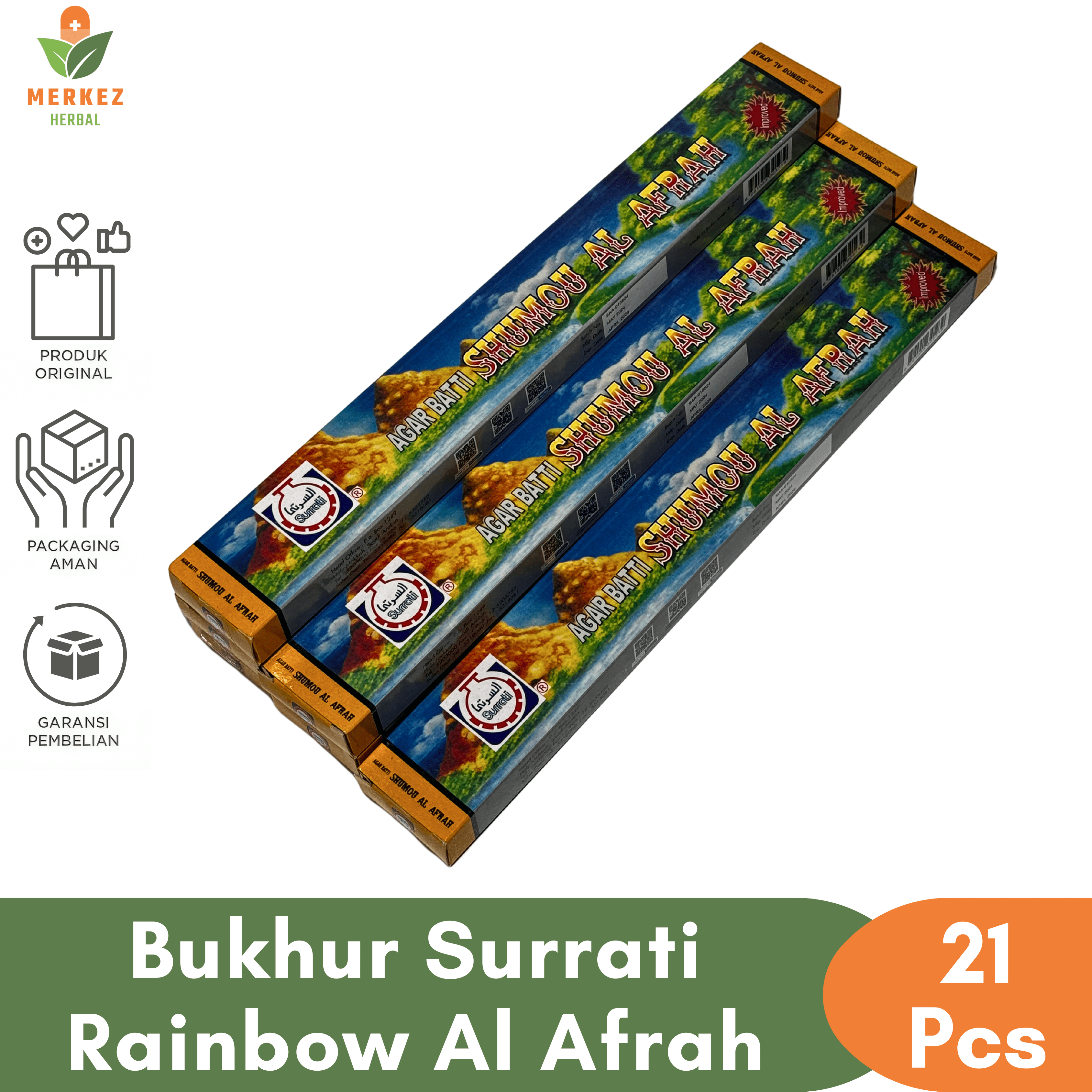 Buhur Bukhur Dupa Stik Lidi Arab Shumou Afrah Surrati Isi 20 Hio Aroma ...
