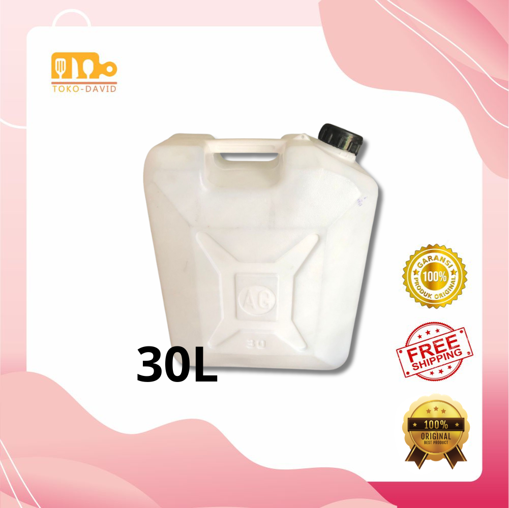 Jerigen Plastik 30 Liter Putih Jurigen Jumbo Ukuran 30 Liter | Lazada ...