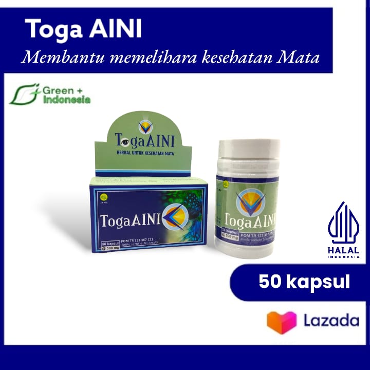 Obat Herbal Mata TOGA AINI 50 Kapsul Untuk Memelihara Kesehatan Mata ...