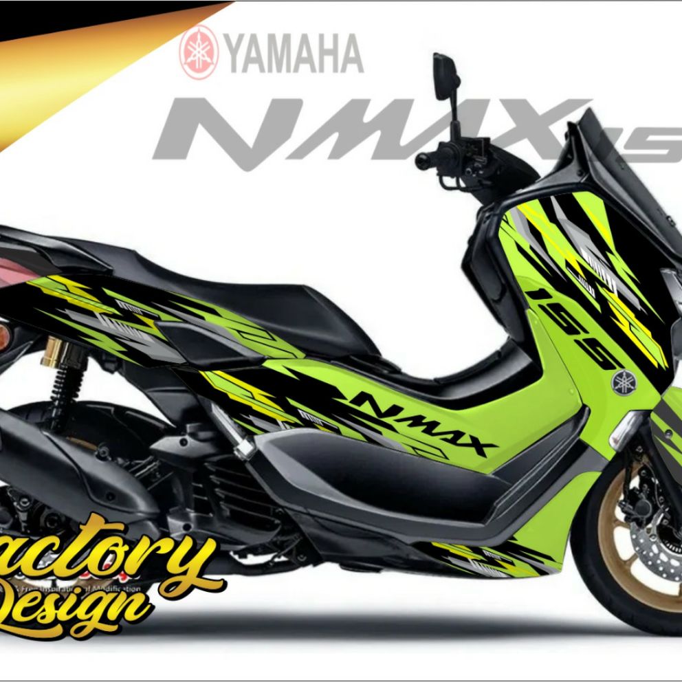 Decal Sticker Yamaha NMAX 155 Grafis hijau stabilo | Lazada Indonesia