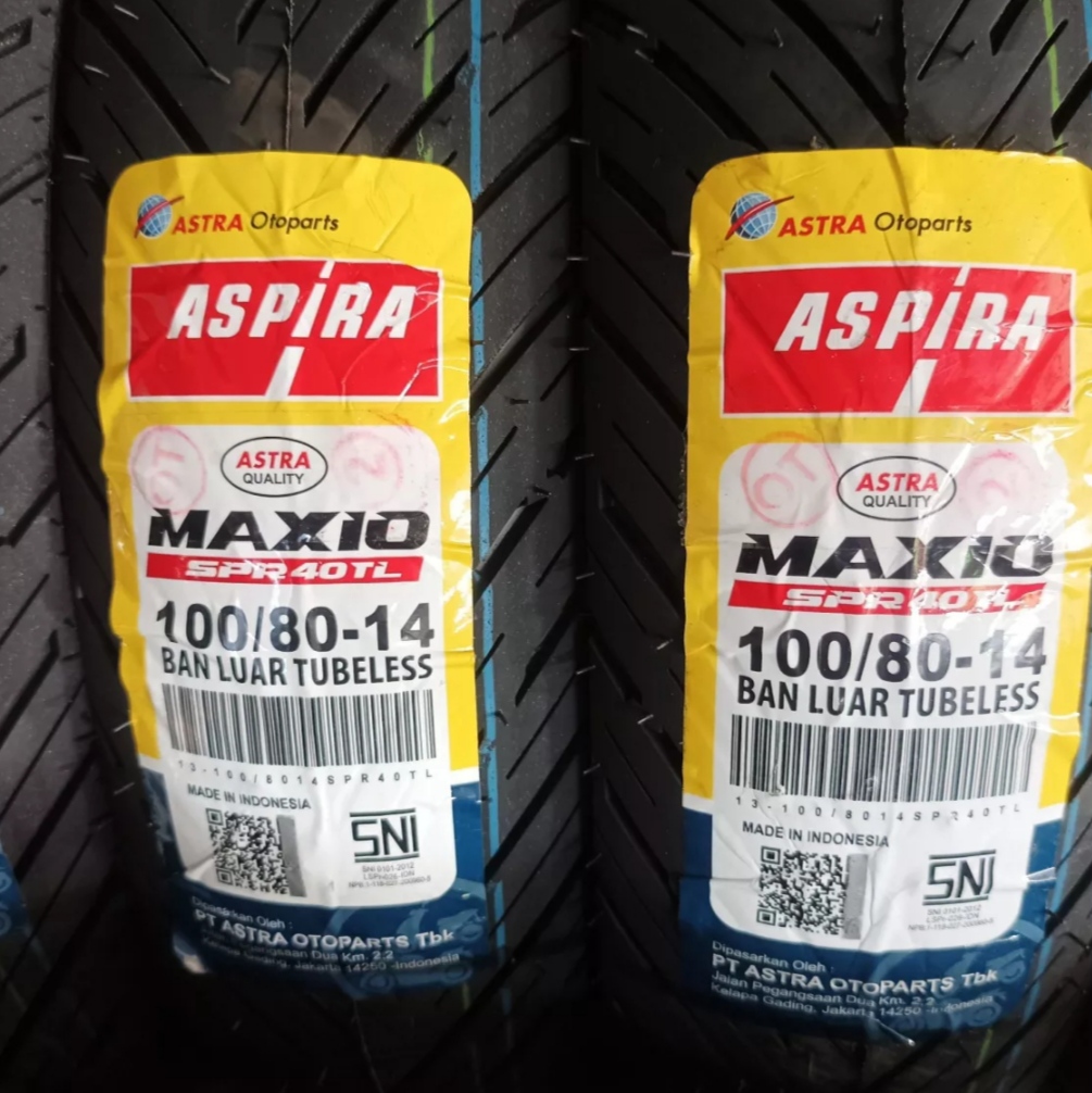 Ban Luar Tubeless Aspira Astra Otopoarts Maxio SPR 40 TL Ring 14 ALL ...