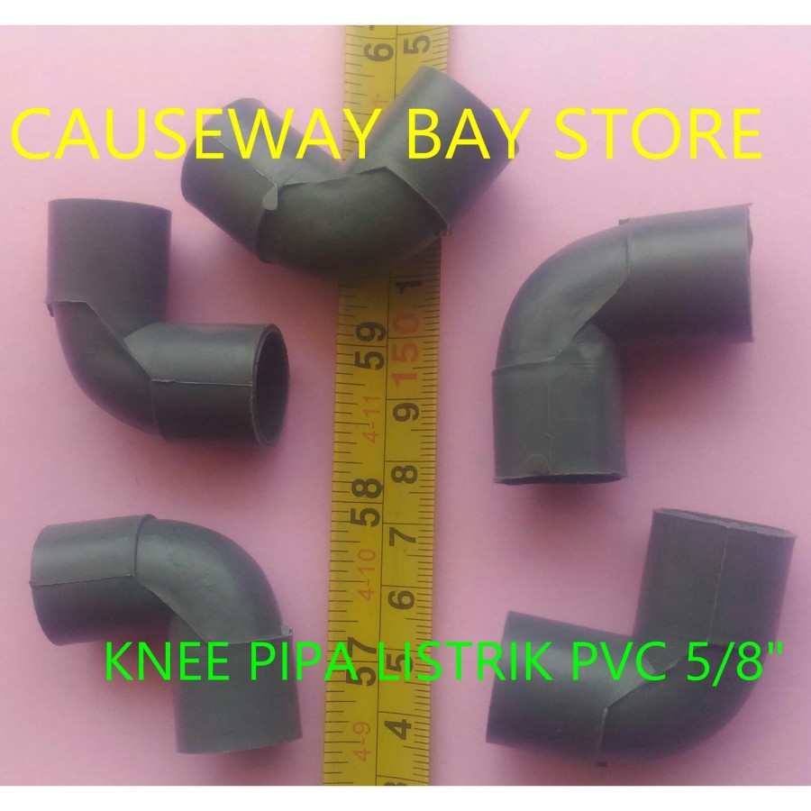 KNEE PIPA LISTRIK PVC 5/8 INCH ABU-ABU (15 PCS) | Lazada Indonesia
