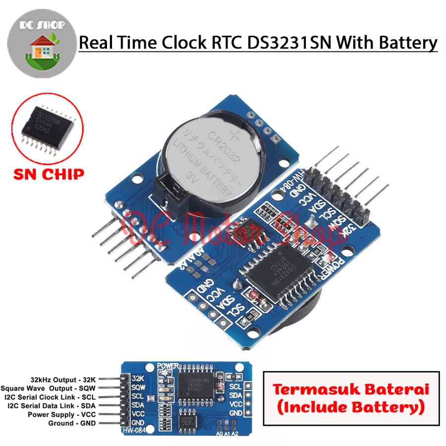 RTC DS3231+ IC AT24C32 Real Time Clock Module for Arduino Aa61 | Lazada ...