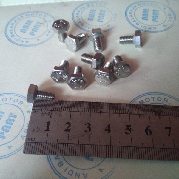Baut Stainles Baut Hexagonal Ukuran M6 X 10 Atau Baut 10 Panjang 1Cm ...