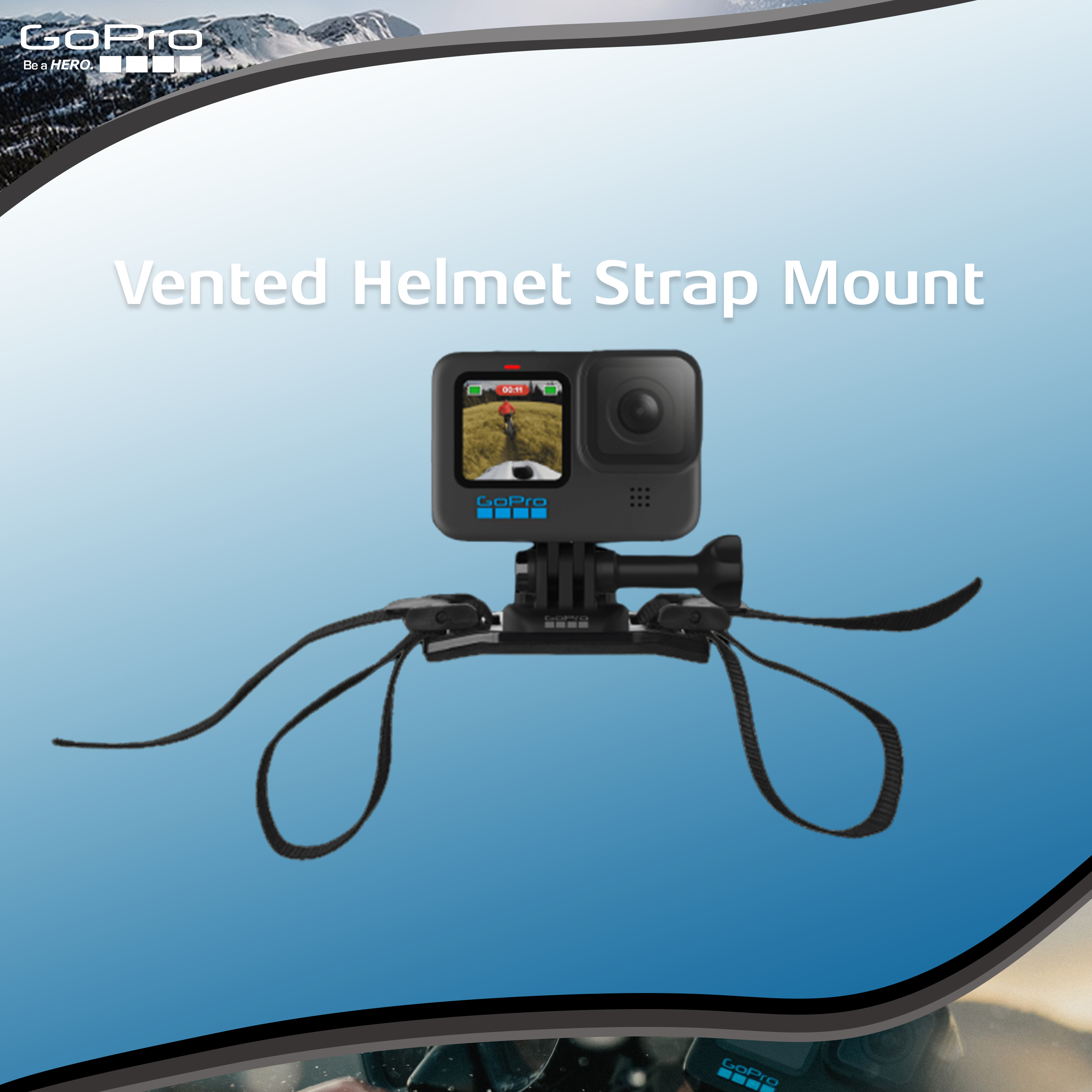 GoPro Vented Helmet Strap Mount Original | Lazada Indonesia