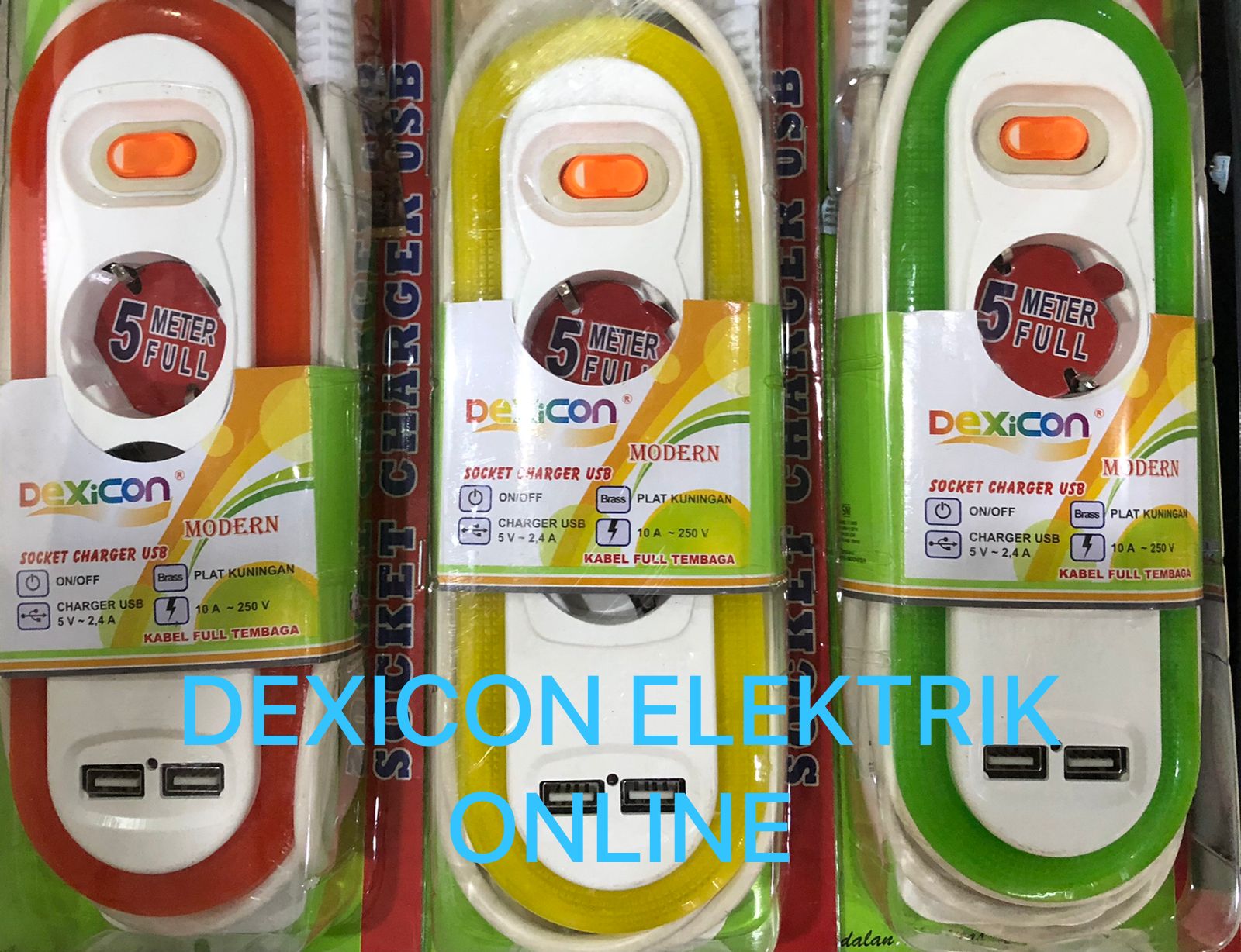 stop kontak usb 2 LB+5mtr/usb stop kontak/stop kontak usb/adaptor usb ...