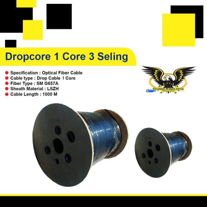 Dropcore 1 Core 3 Seling FIBER TEKNO 1000m | Lazada Indonesia