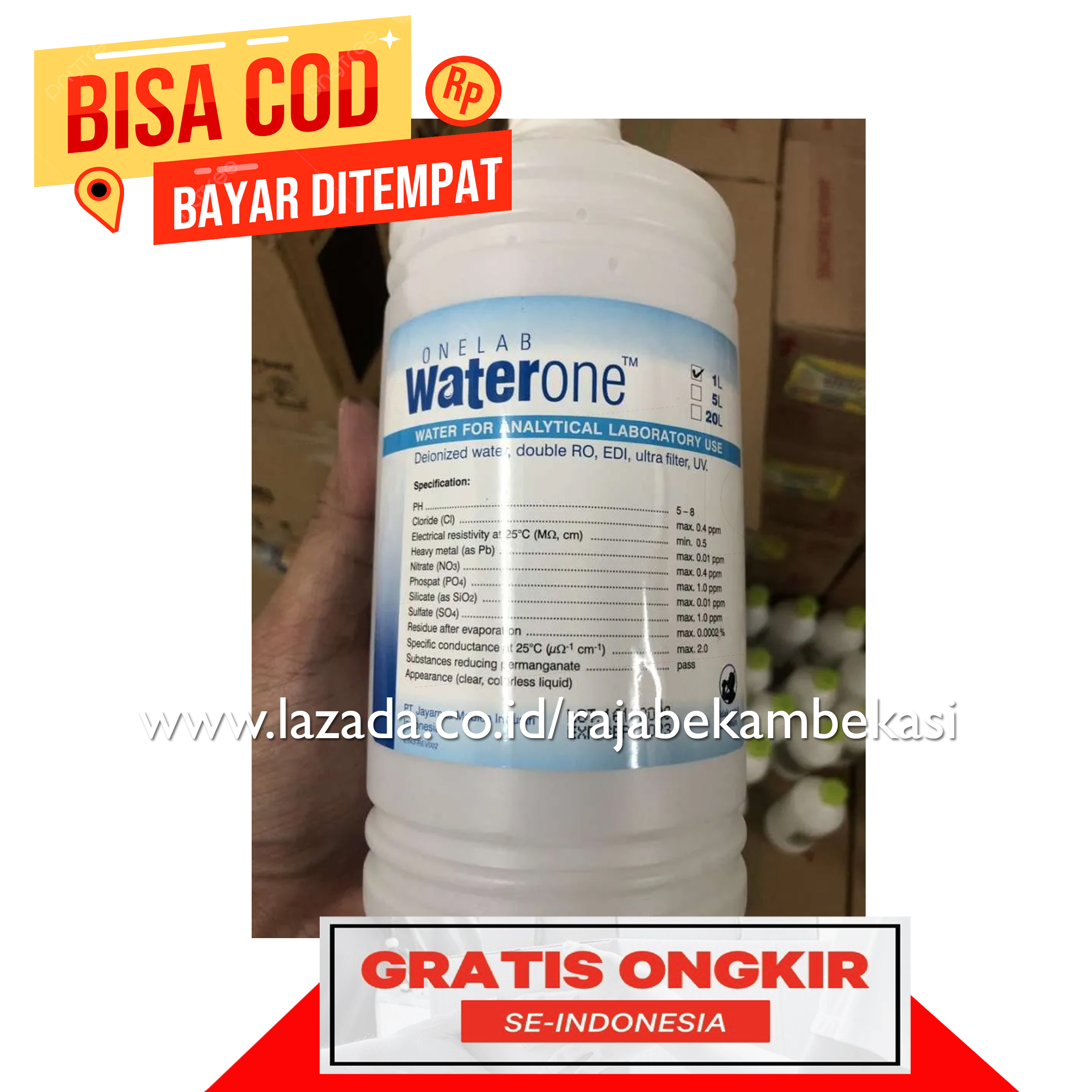 Water One Aquades 1 Liter Onemed | Lazada Indonesia