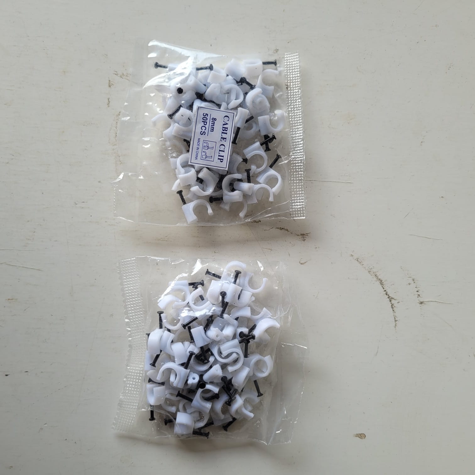 Paku Klem / Klem Kabel Paku Beton Hitam 8 mm ( Isi 50 Biji ) | Lazada ...