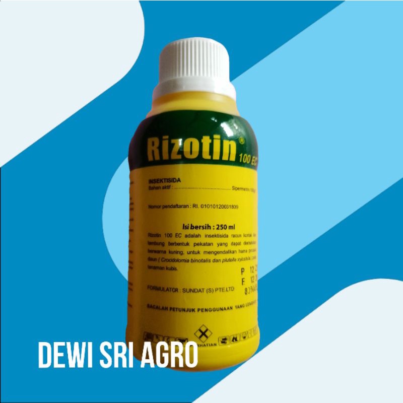 Insektisida Rizotin 100 EC kmsn 250 ml untuk walang sangit | Lazada ...