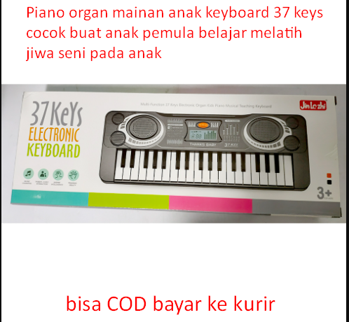 Piano organ mainan anak keyboard 37 keys cocok buat anak pemula belajar ...