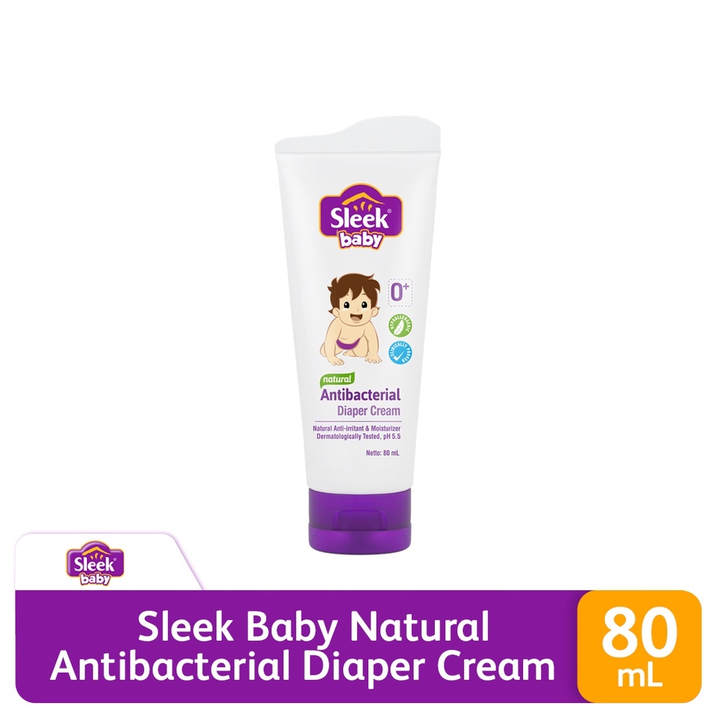 Sleek Baby Ruam Iritasi Kulit Bayi Natural Antibacterial Diaper Cream ...