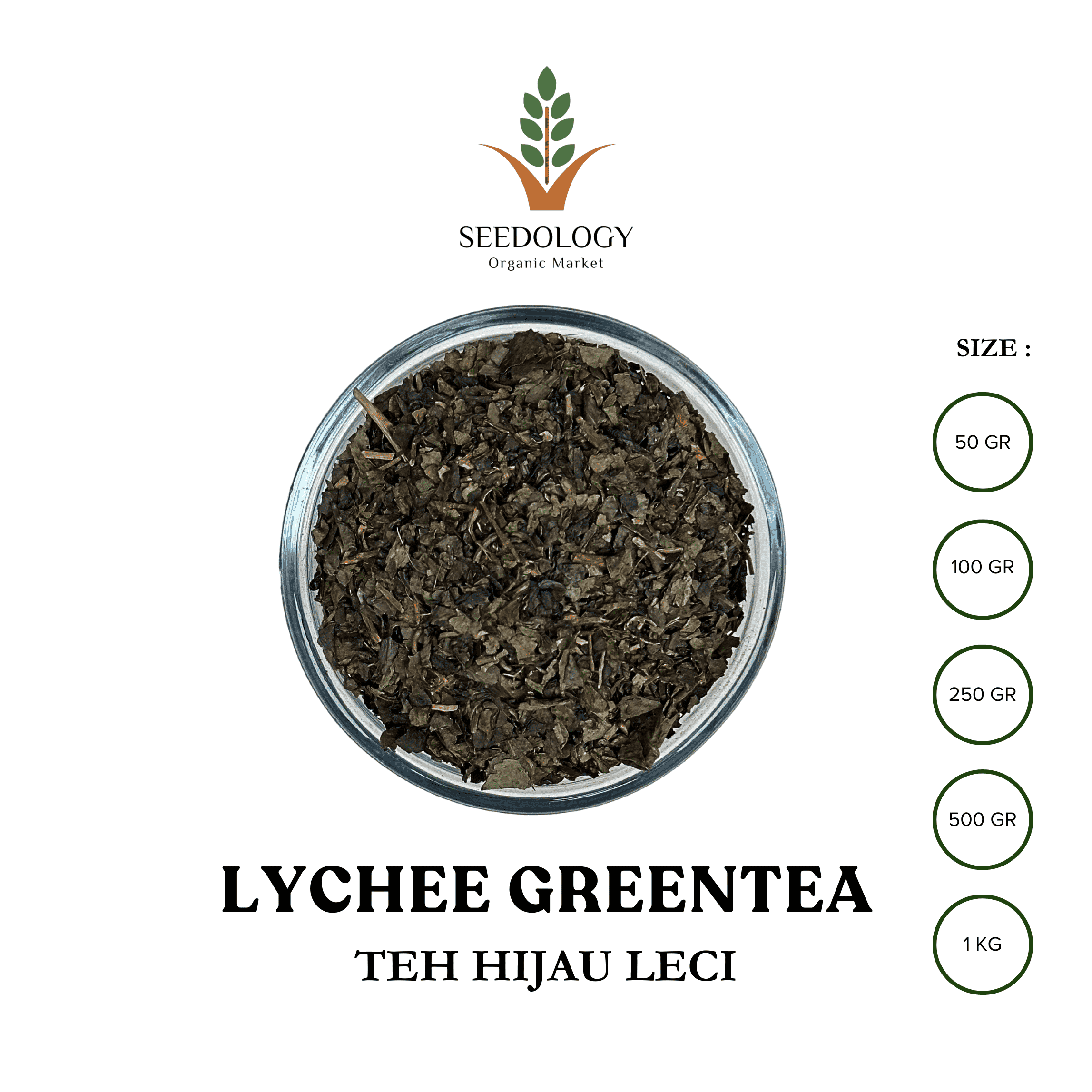 Daun Teh Hijau Leci 250gr - Lychee Green Tea / Organik / Premium ...