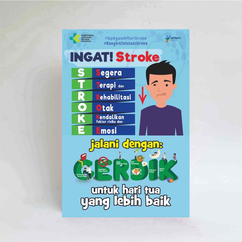 Poster Terbaru, Poster Kesehatan, Poster Ingat Stroke | Lazada Indonesia