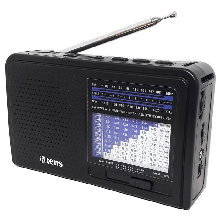 Radio Tens TSR-823 - Radio 11 band - USB MP3 Player - Lampu Senter dan ...